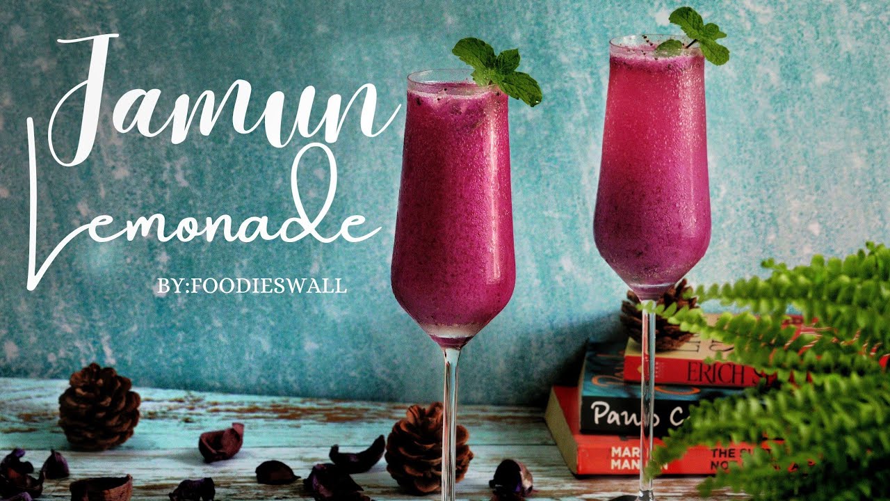 Jamun Lemonade Recipe | Refreshing Drink | Jamun Sharbat | Kala Khatta ...