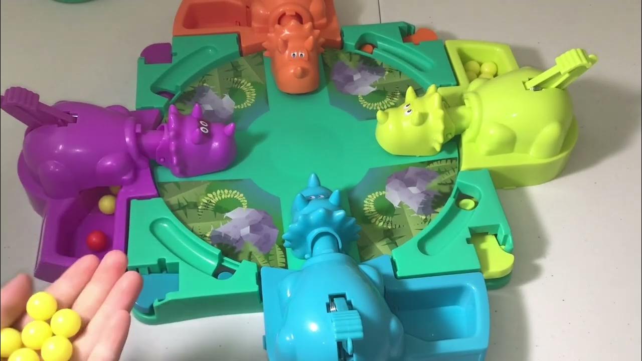 Hungry, Hungry Hippos Dino Edition How to Play - YouTube