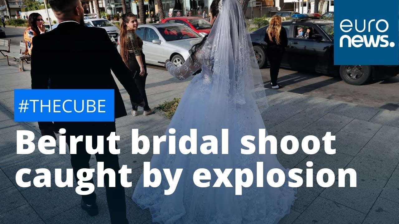 Beirut bridal shoot caught by explosion | #TheCube - YouTube