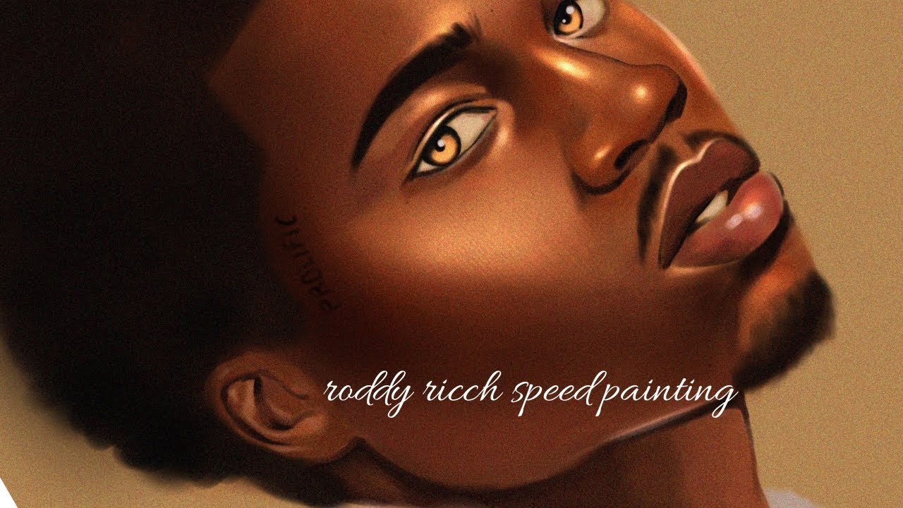 roddy ricch speed painting | samantha canela | canelastreetart - YouTube