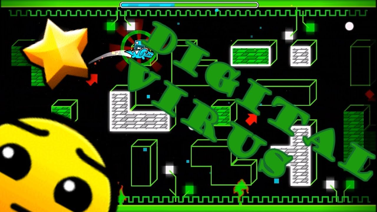 [{Geometry Dash}] Digital Virus by DamiDJ 5☆'s - YouTube