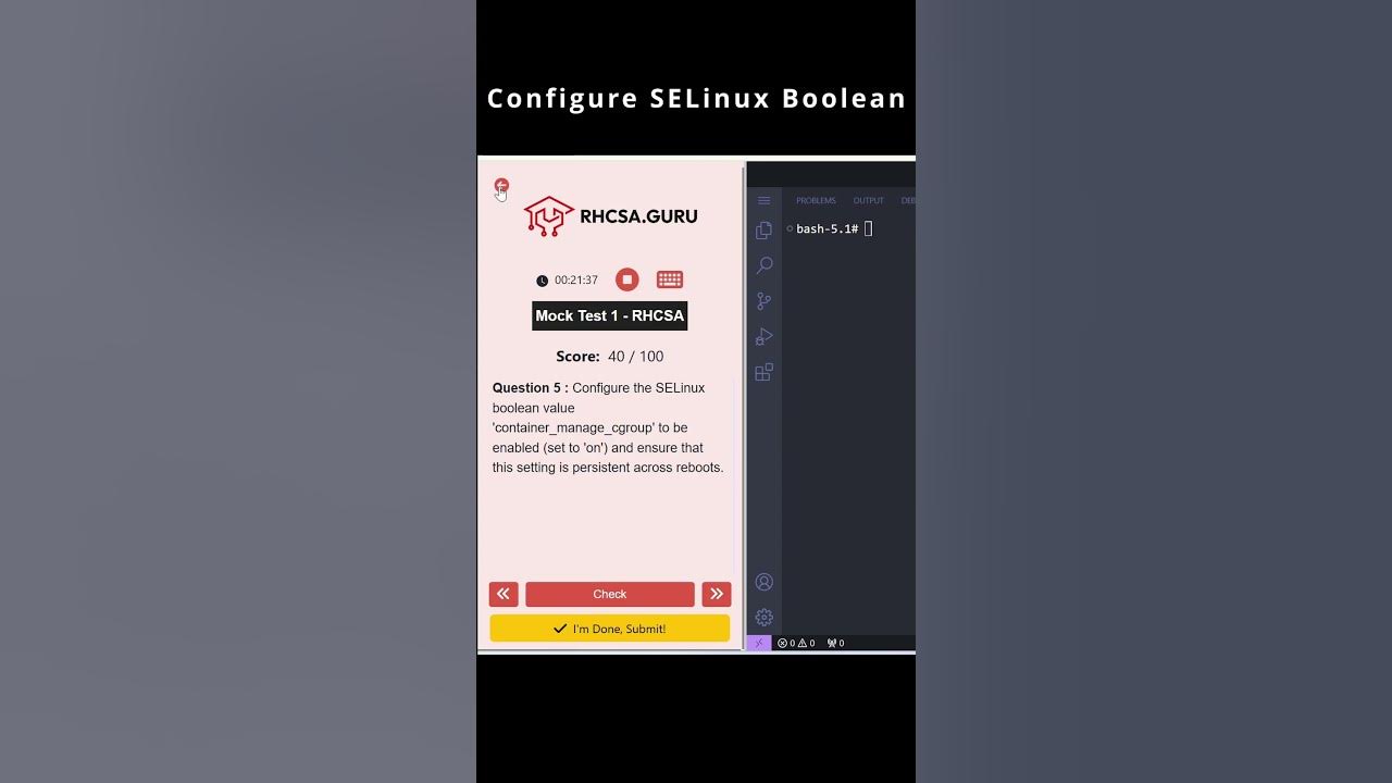 How to Enable SELinux Boolean Values & Make Them Persistent | RHCSA Exam Prep 🔐 - YouTube