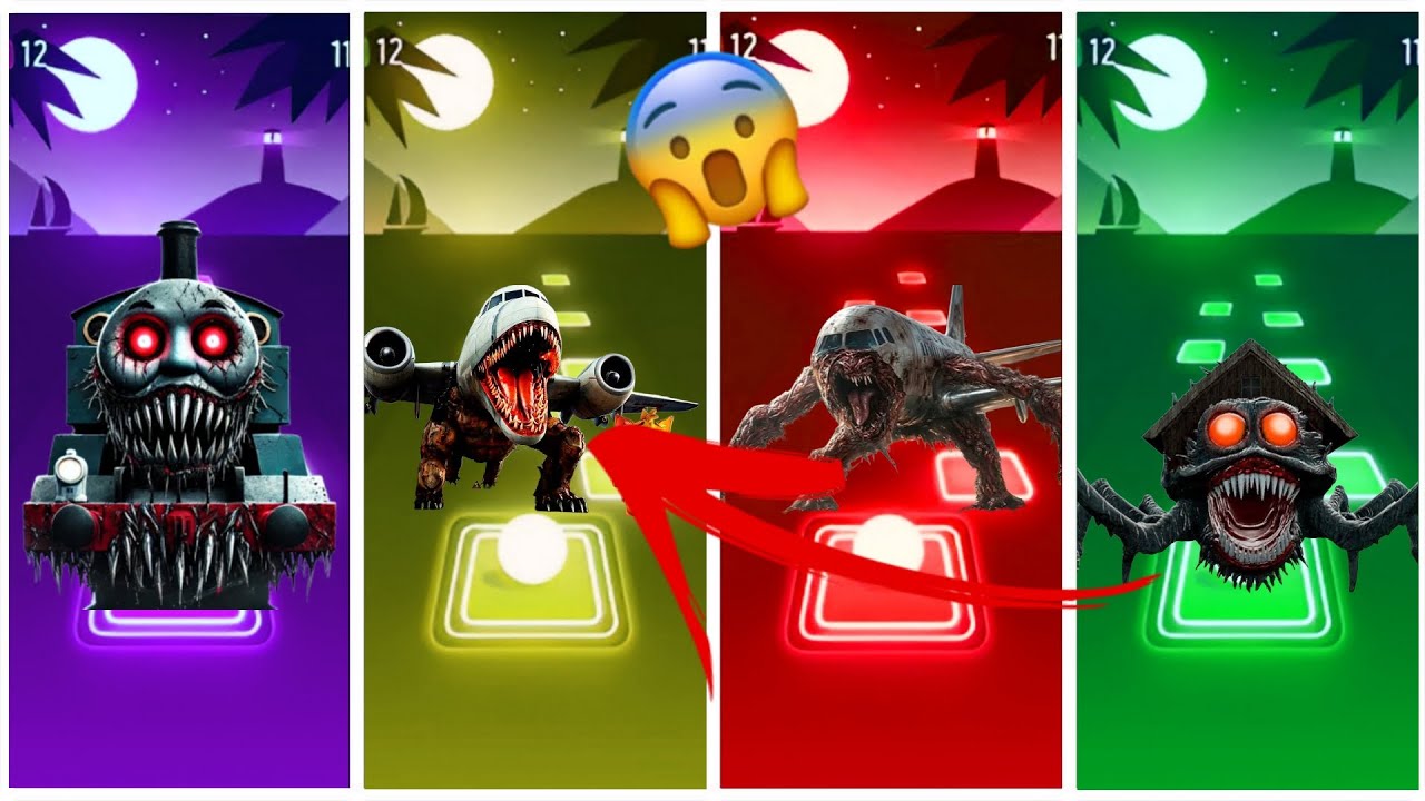 Tiles Hop EDM Rush Cho cho charles eater 🆚 Nightmare Aircraft 🆚 Flesh ...