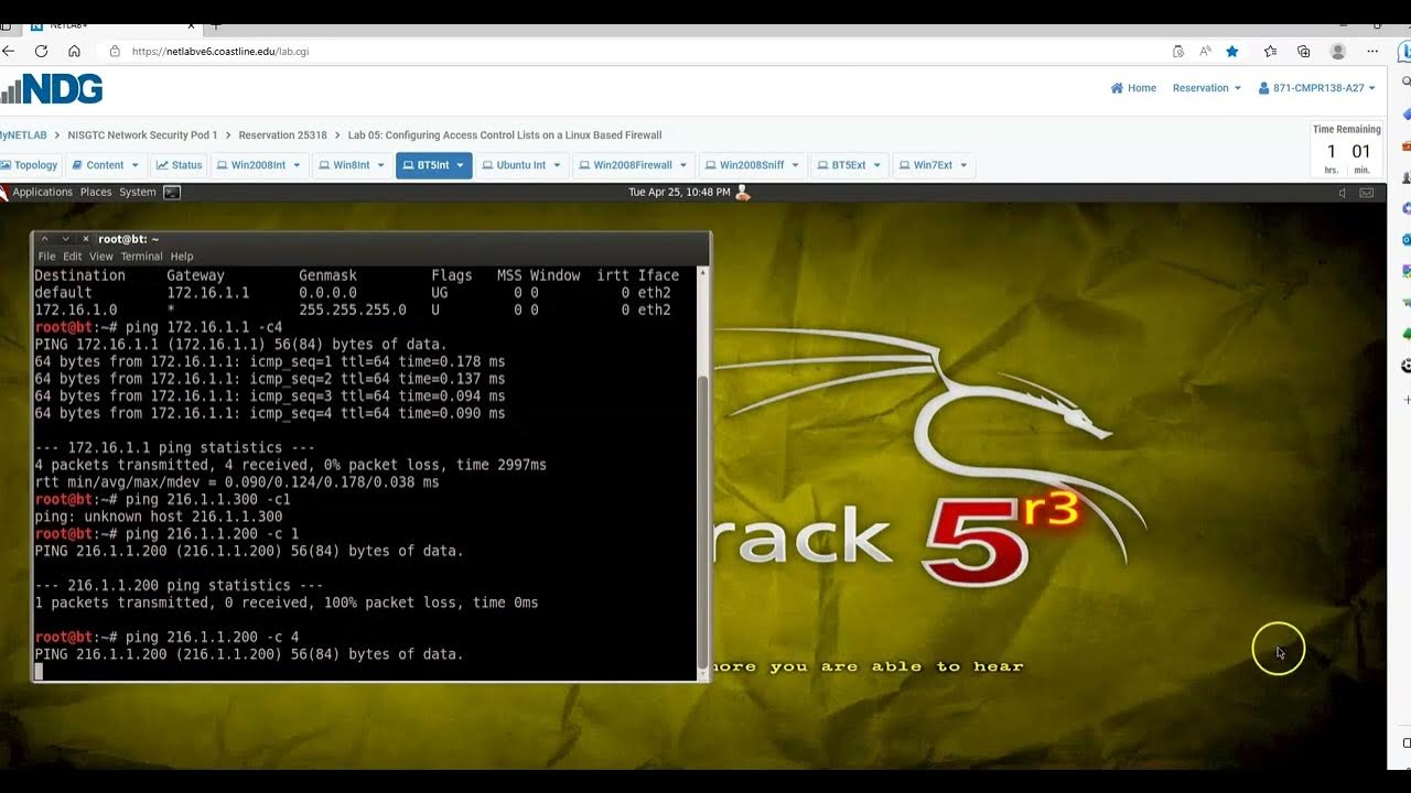 Lab 05: Configuring Access Control Lists on a Linux Based Firewall part 2 - YouTube