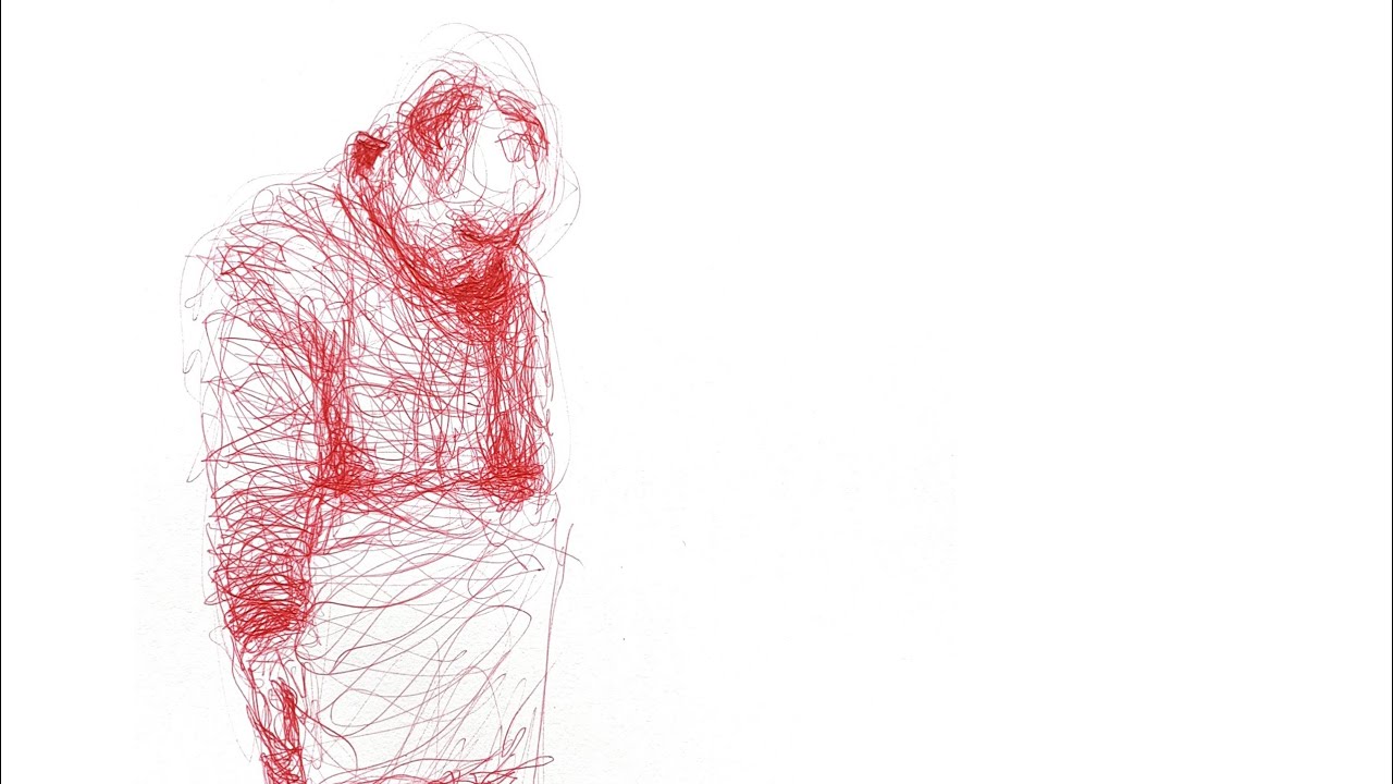 Time Lapse Drawing Process Ballpoint Pen On Paper Youtube
