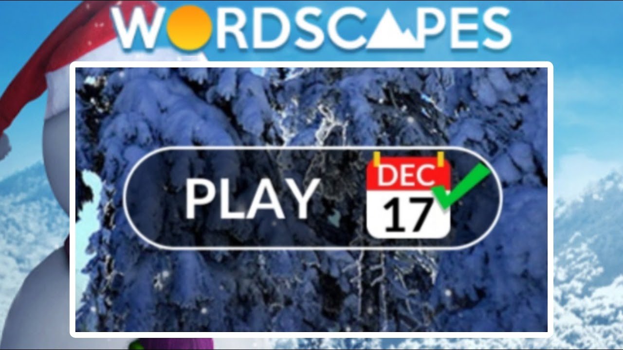 Wordscapes Daily Puzzle December 17, 2023 - YouTube