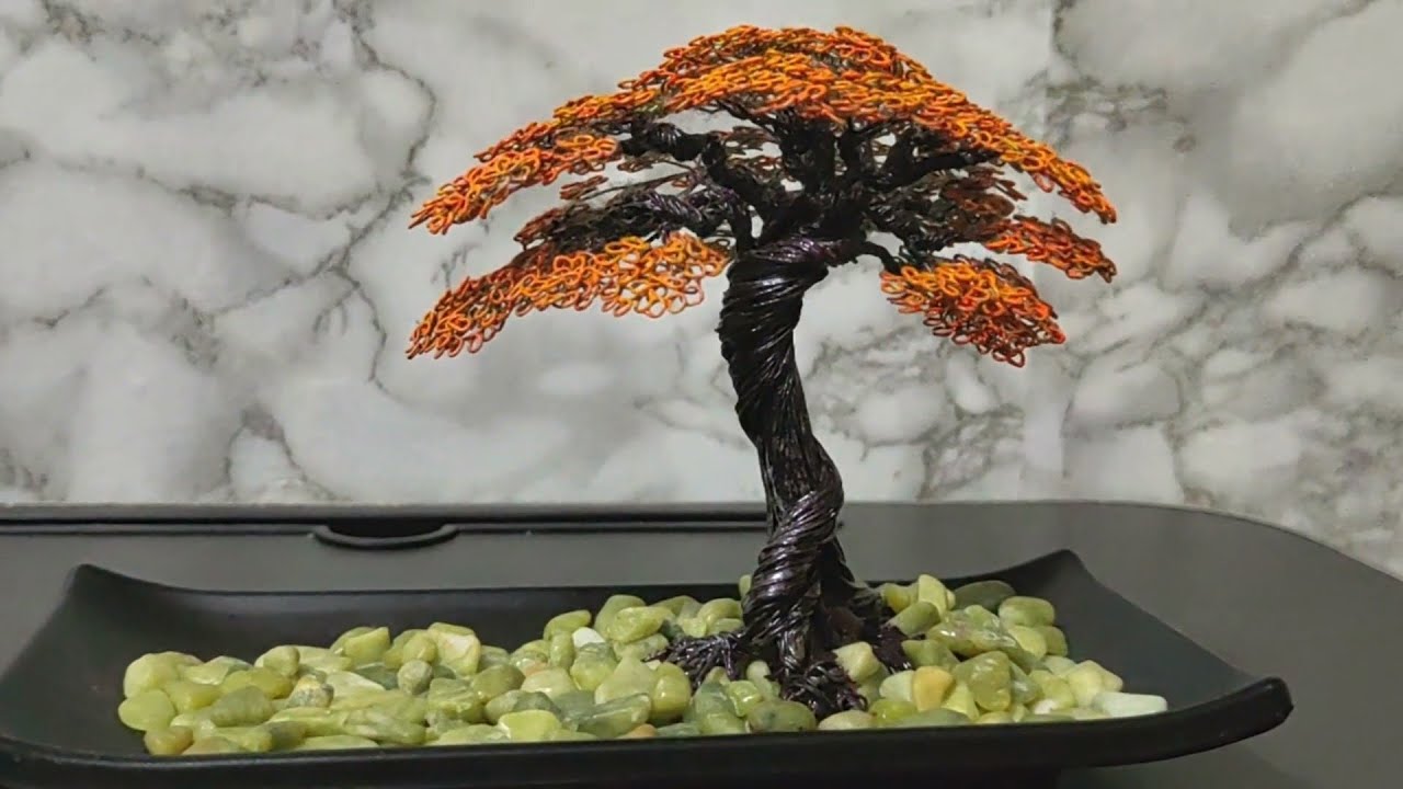 Broom, Cascade & Weeping Tree Style - Galvanized & Copper Wire / Art #3 ...