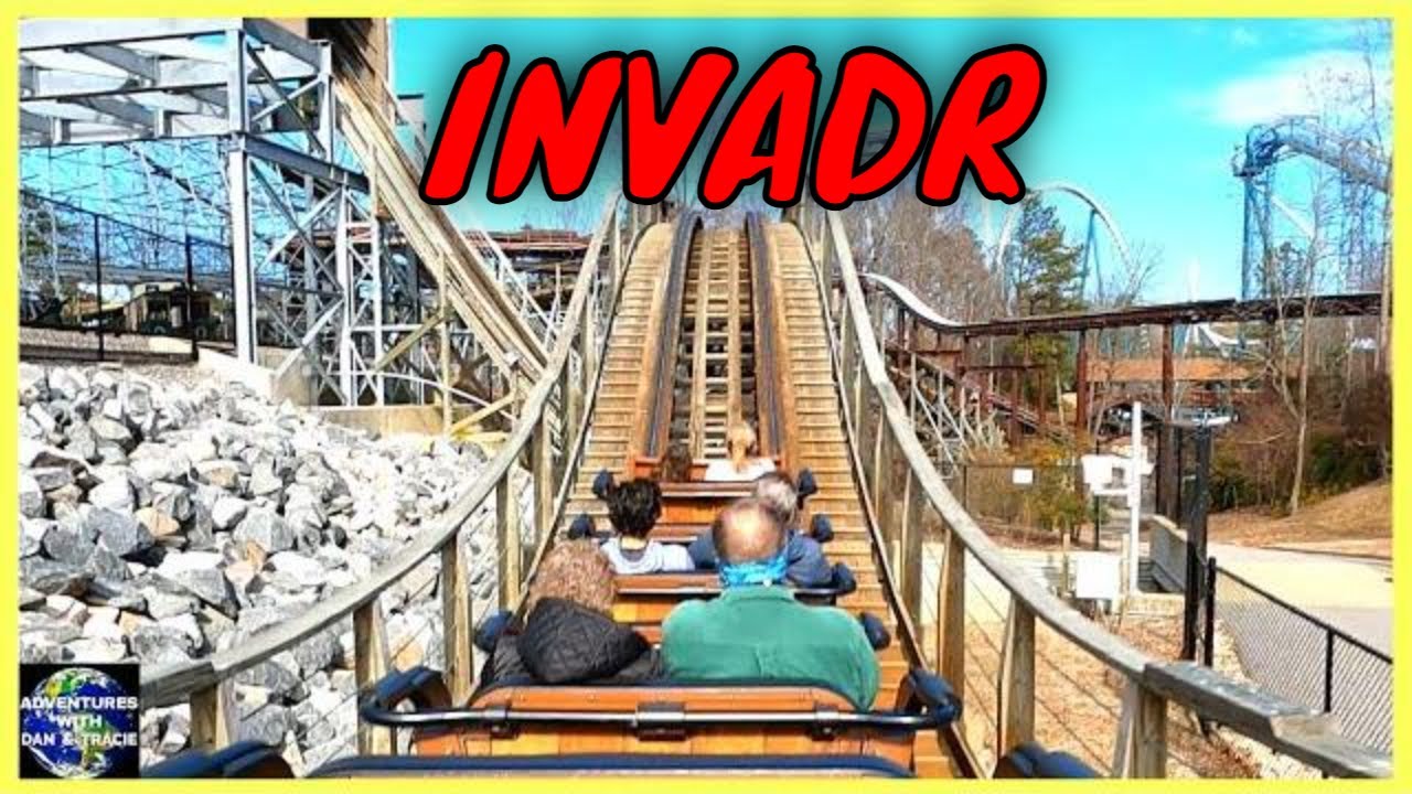 CONQUER INVADR - a FUN Wooden Roller Coaster! | Back Seat POV - YouTube