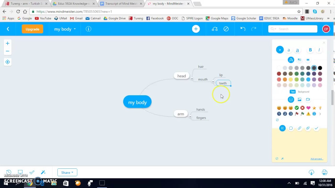 MindMeister Tutorial by Emrah Pektas - YouTube