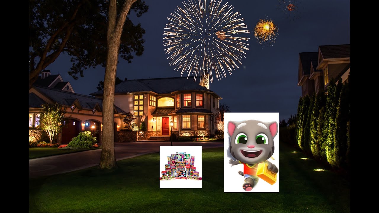Talking Tom house happy 4th of July [episode 5] for kids fun video 😃🎆🎇 ...
