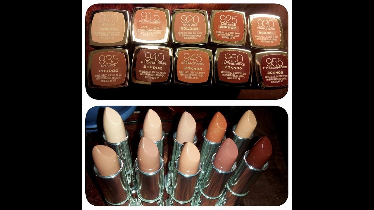 Maybelline :Color Sensational /The Buff Lipsticks Collection ( complete ...