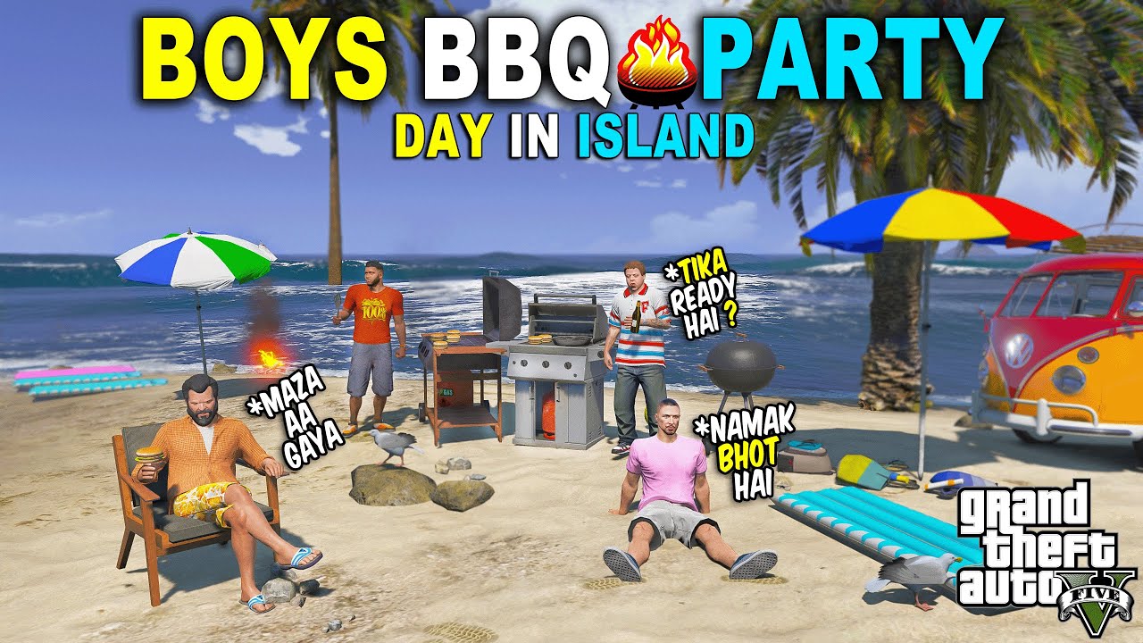 GTA 5 : BBQ Party With The Boys | GTA 5 GAMEPLAY #2 - YouTube