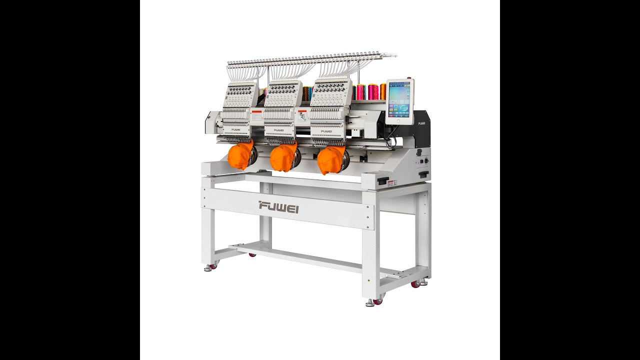 1503 3 heads embroidery machine Máquina de bordar de 3 cabezas FUWEI ...