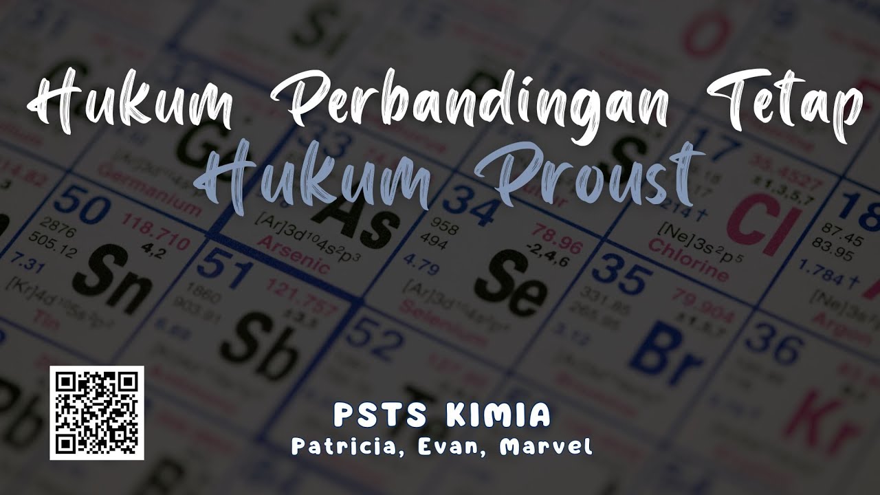 PSTS KIMIA - Hukum Proust (Hukum Perbandingan Tetap) - YouTube