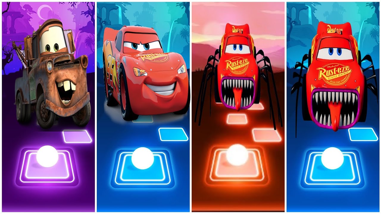 Cars 3 Mater 🆚️ Lighting McQueen 🆚️ Lighting McQueen Eater 🆚️ Spider ...