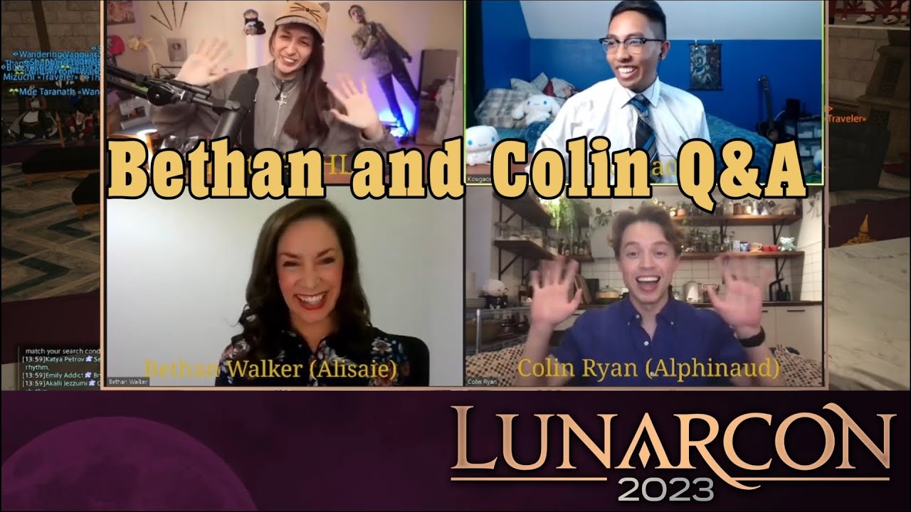 LunarCon 2023 Day 2: Bethan Walker (Alisae) and Colin Ryan (Alphinaud ...