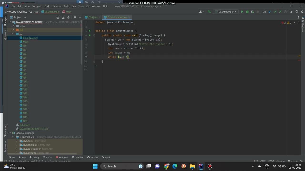 Java Program to Count Number of Digits in an Integer - YouTube