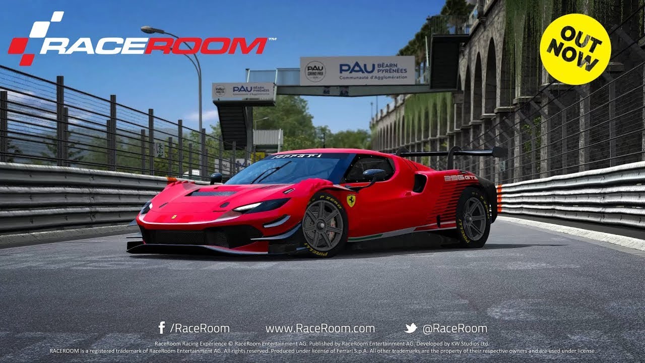 Raceroom Circuit de Pau Ville + Ferrari 296 GT3 Iconic Liveries Trailer ...