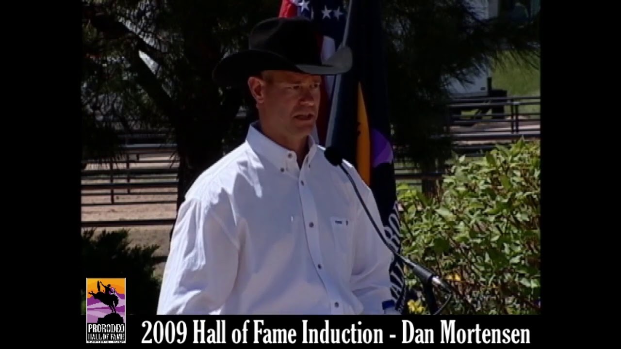 Dan Mortensen 2009 acceptance speech into the ProRodeo Hall of Fame ...