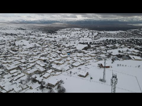 YUKARI KAŞIKARA KARLAR ALTINDA 2021 KIŞI KÖY MUHTARI ŞABAN SÜRÜCÜ