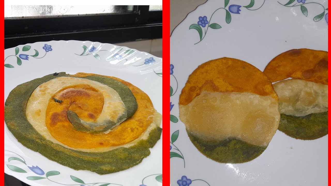 TRI COLOUR CHAPATI &POORI #vegrecipeintamil #tiffinrecipeintamil ...