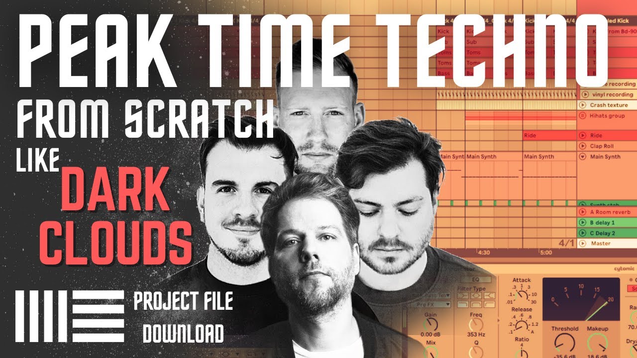 Dark Clouds Style Techno Tutorial From Scratch ( Ableton Live project download ) - YouTube