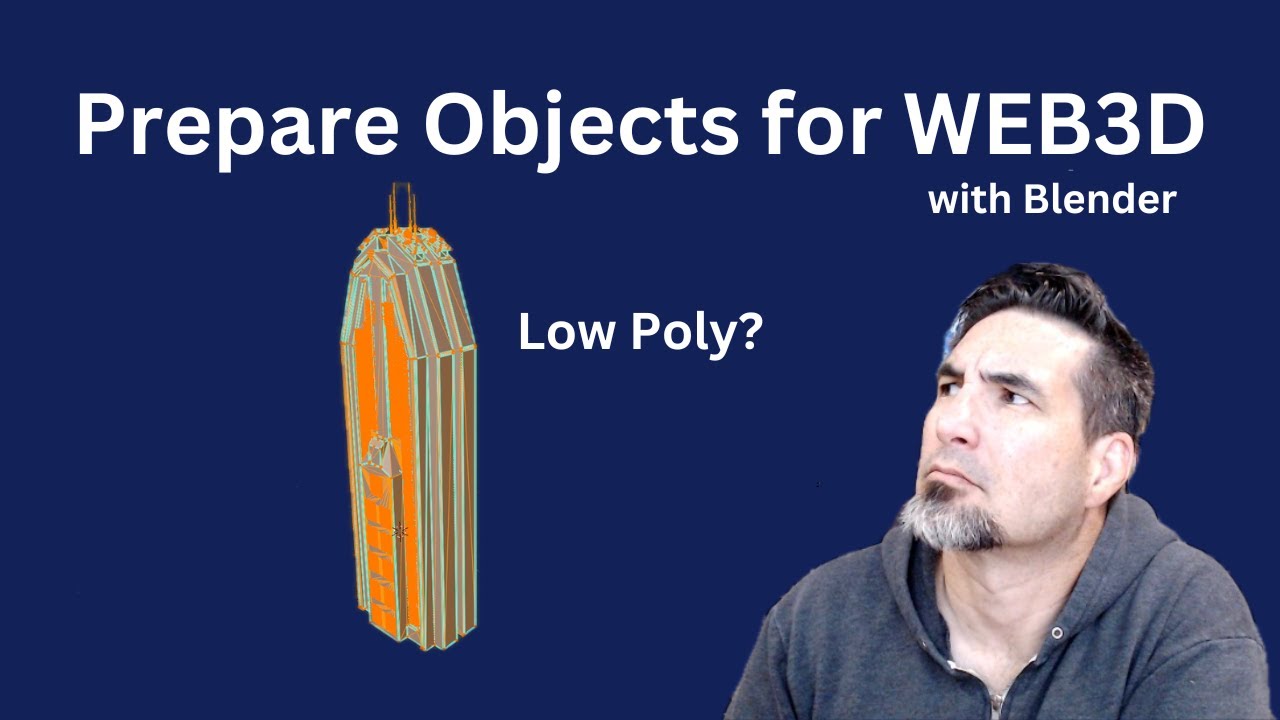 Prepare 3d objects for three.js and web3d with Blender - YouTube