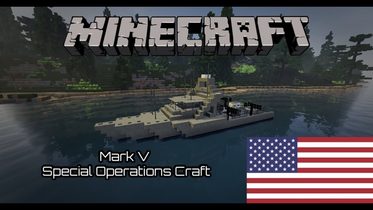 Minecraft Mark V Special Operations Craft tutorial - YouTube