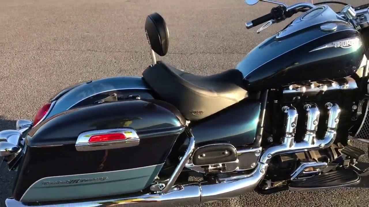 2009 Triumph Rocket III touring with TOR pipes - YouTube
