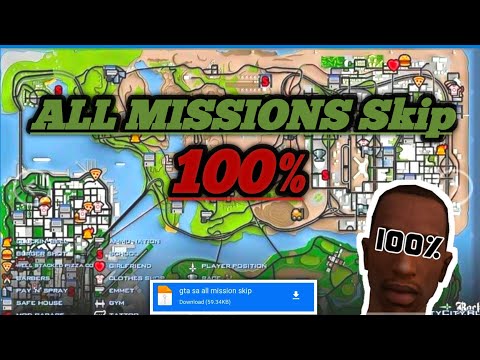 How to Gta San Andreas All mission skip in pc (Unlocked  house)(Unlocked All Map)(Unlimited Money)