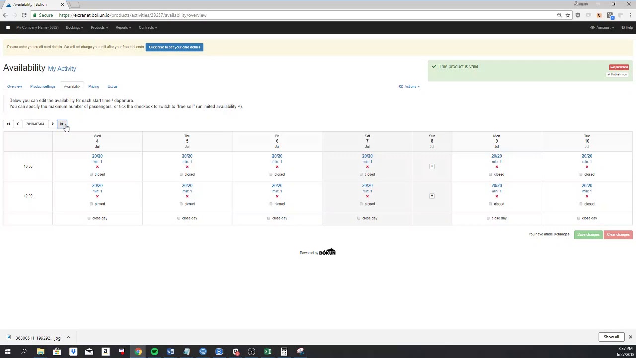 How to add a start time and availability in Bulk - YouTube