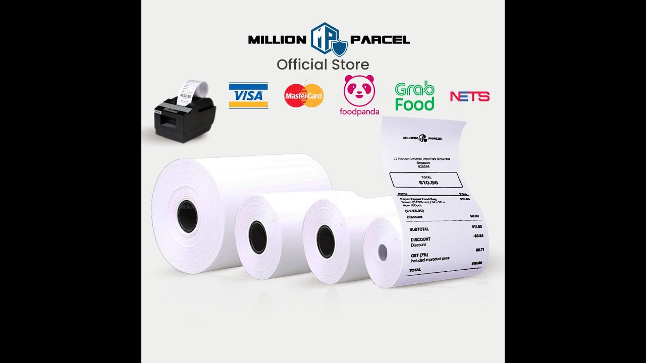 Thermal Paper Roll | Receipt Paper Roll - YouTube
