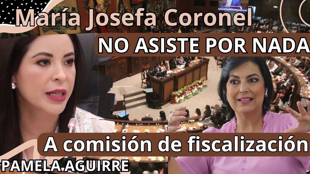 María Josefa Coronel se esconde de la Comisión de Fiscalización: ¿Qué ...