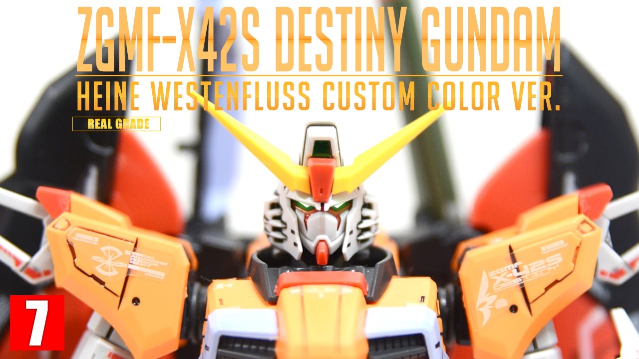 (ENG SUB)[REVIEW] RG 데스티니 건담 하이네 전용기 컬러 버전 / DESTINY GUNDAM HEINE ...
