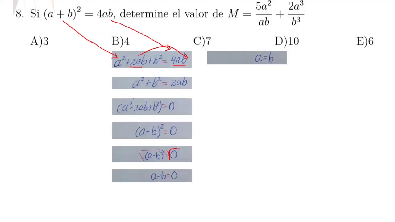 Si a + b^2 = 4ab - YouTube