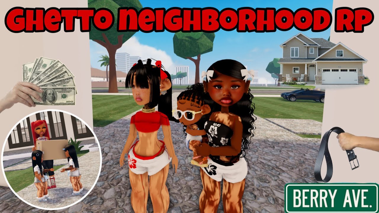 GHETTO NEIGHBORHOOD RP! *RICH TWINS! FIGHT!* |Berry Ave Family Roleplay ...