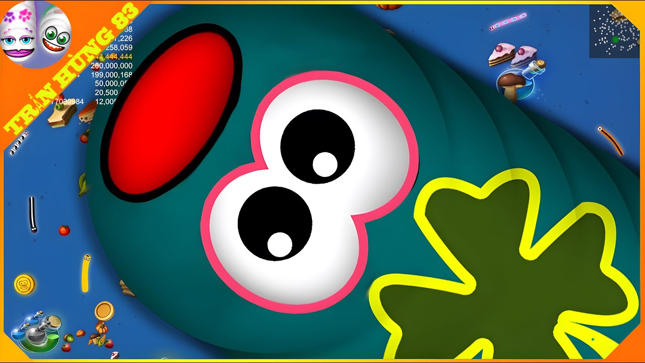 🐍WORMSZONE.IO | GIANT SLITHER SNAKE TOP 01 / Epic Worms Zone Best Gameplay! | Trần Hùng 83 - YouTube