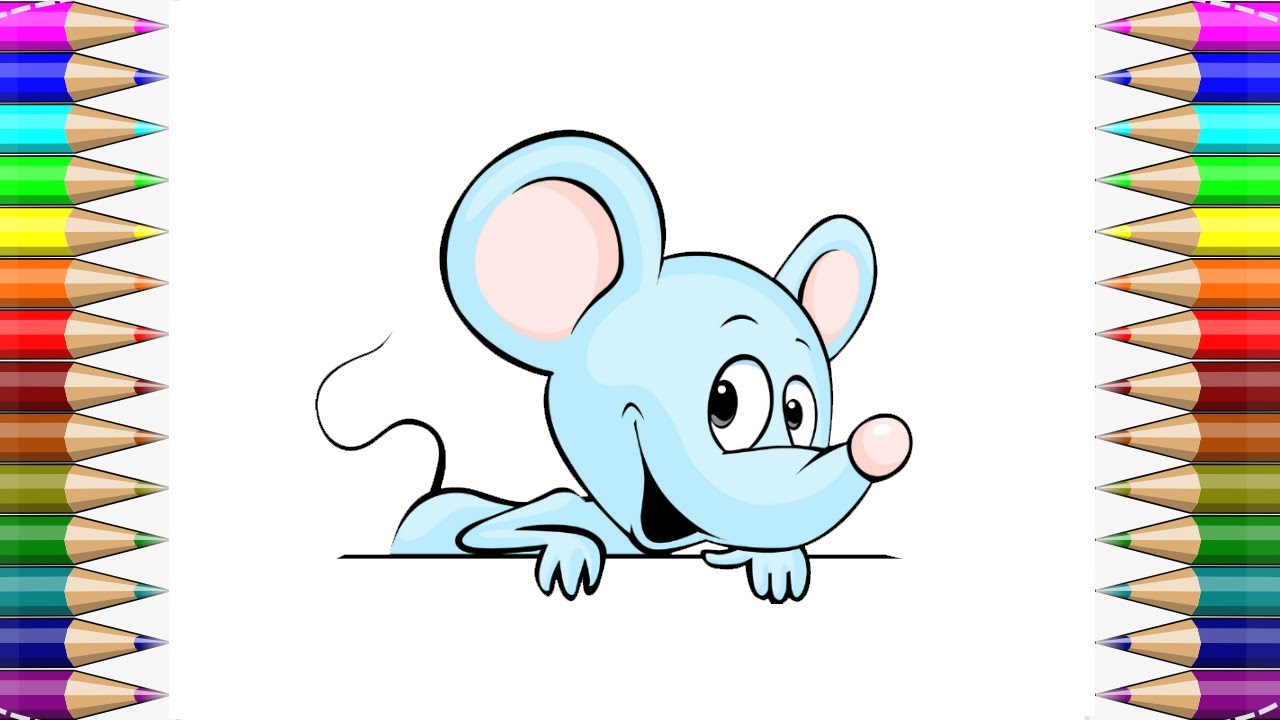How to draw a cute Mouse easy Step by Step for beginners🥰 .Easy Easy ...