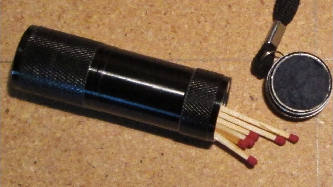 Waterproof Match Container made from LED Flashlight Part 2 - YouTube