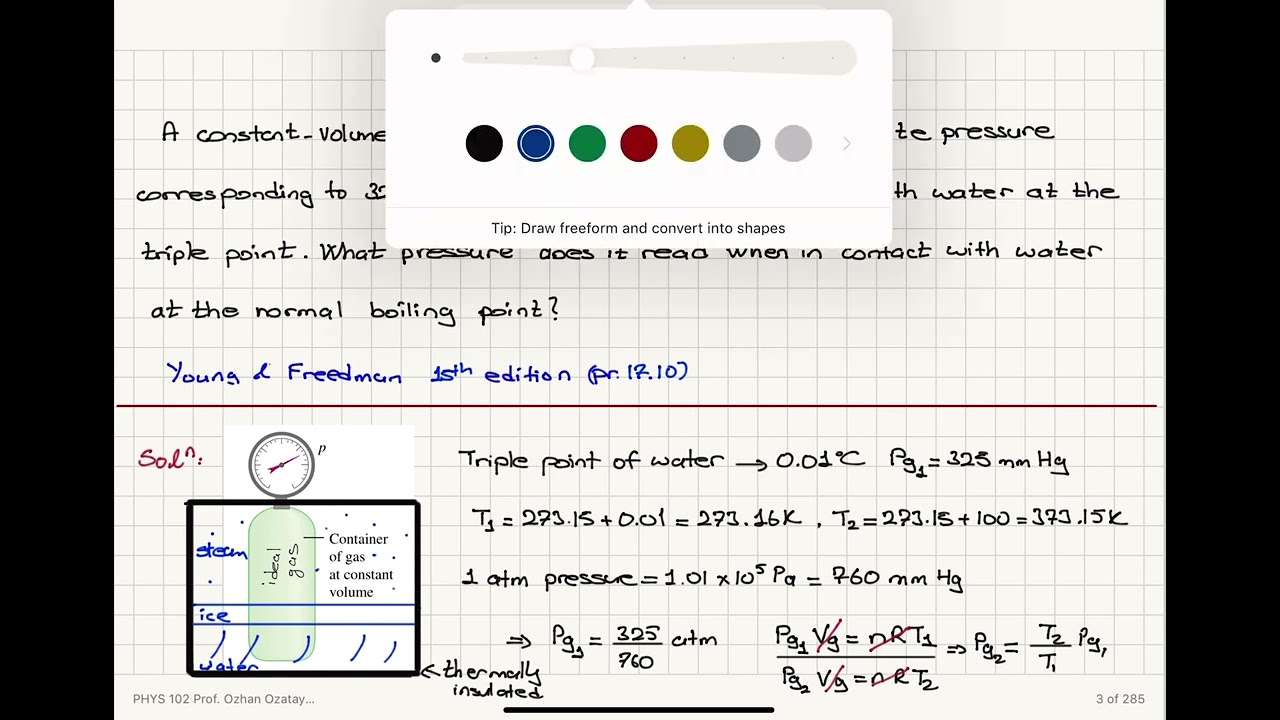 Constant Volume Gas Thermometer - YouTube