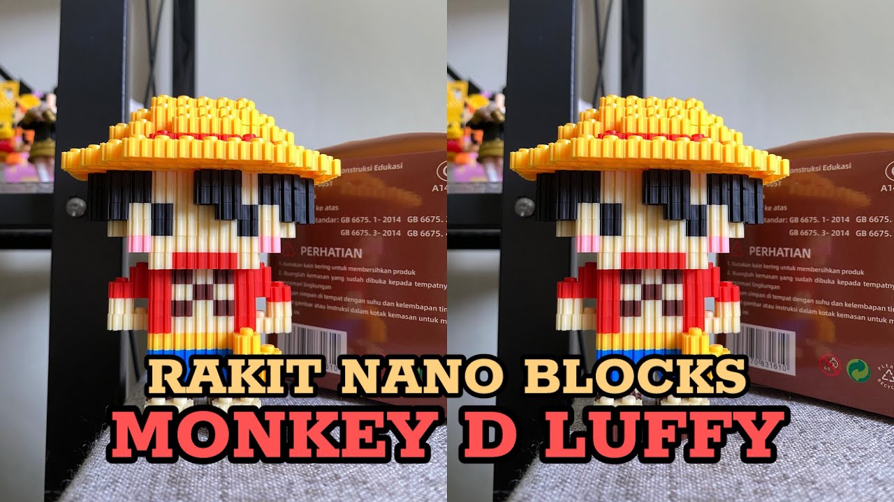 RAKIT NANO BLOCKS MONKEY D LUFFY | ANIME ONE PIECE | TOYS | MAINAN ...