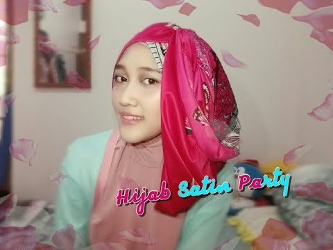 Tutorial Hijab Pashmina Satin