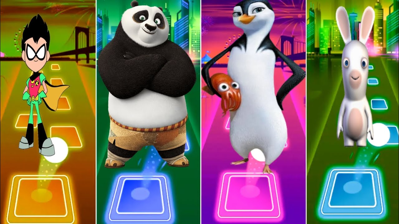 Teen Titans Go🆚Kung Fu Panda 4🆚Surfs Up🆚Rabbids Invasion🌟Who is best ...