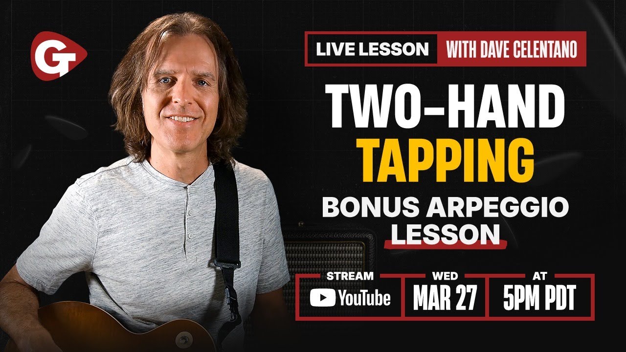 Two-Handed Tapping BONUS Lesson - Arpeggios | Guitar Tricks - YouTube