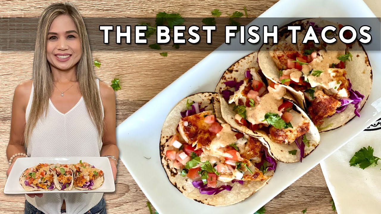 THE BEST FISH TACOS | MY FAVORITE FISH TACO RECIPE - YouTube