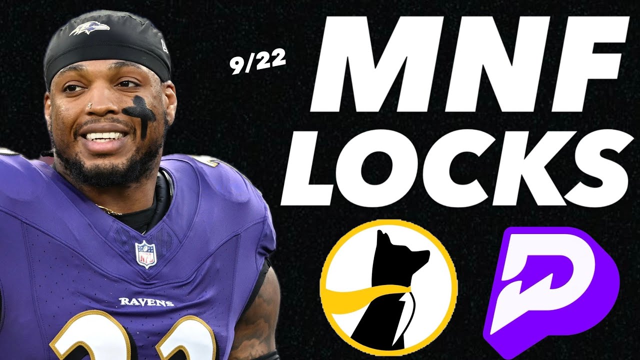 PRIZEPICKS NFL MONDAY NIGHT 9/22/25 - FREE PICKS!!! (5-2 RUN!!) - MNF ...