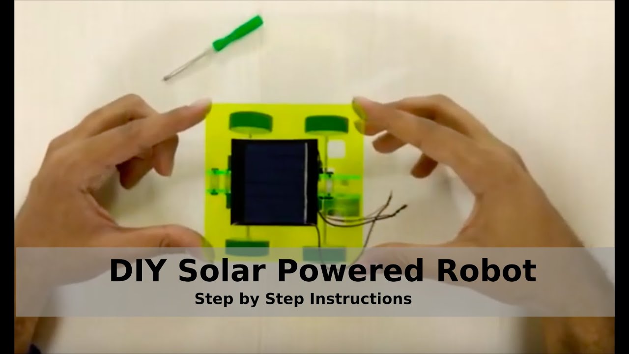 Mini Solar-Powered Robot | 4WD DIY Car Kit Science Project for Kids ...