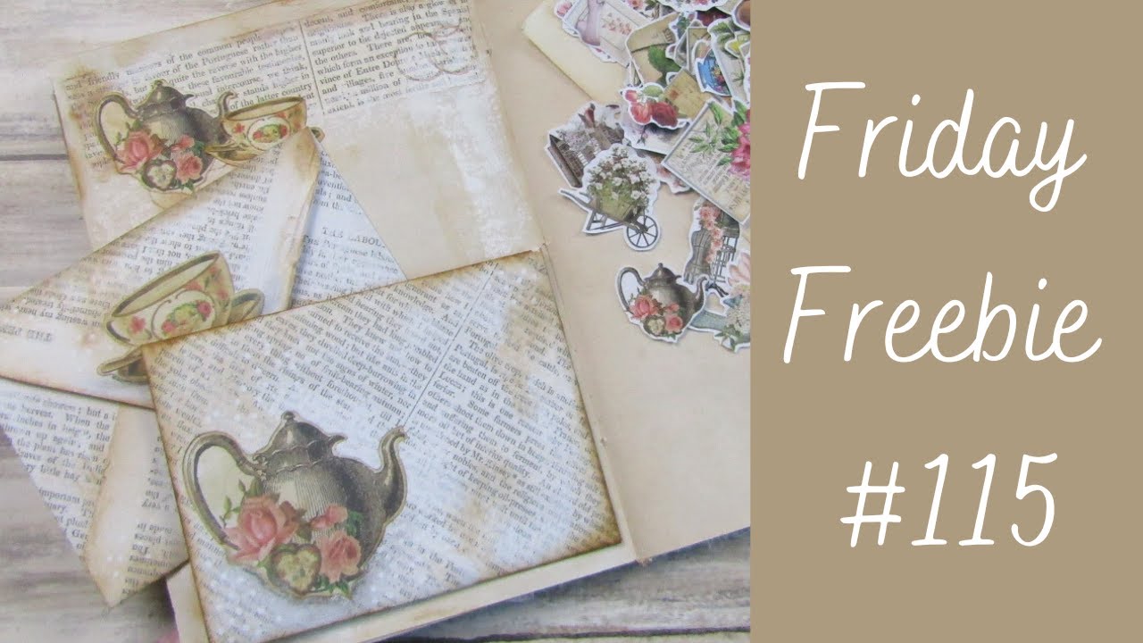 Collaged Envelope - Friday Freebie #115 - YouTube