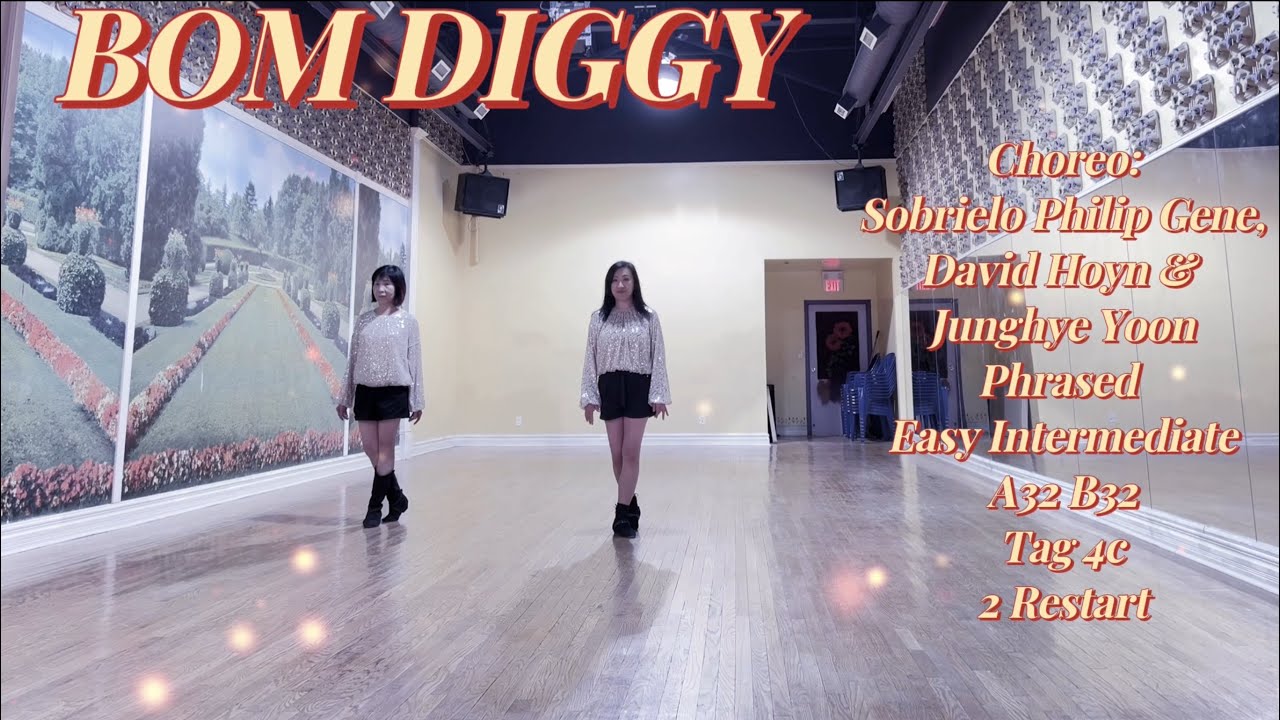 BOM DIGGY Line Dance | Sobrielo Philip Gene, David Hoyn & Junghye Yoon ...