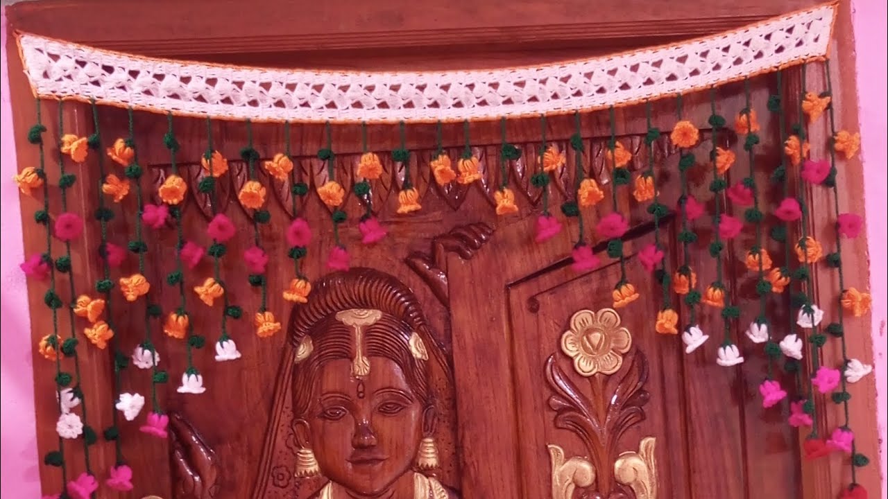 woolen toran design/door porda/get parda beautiful design ️ - YouTube